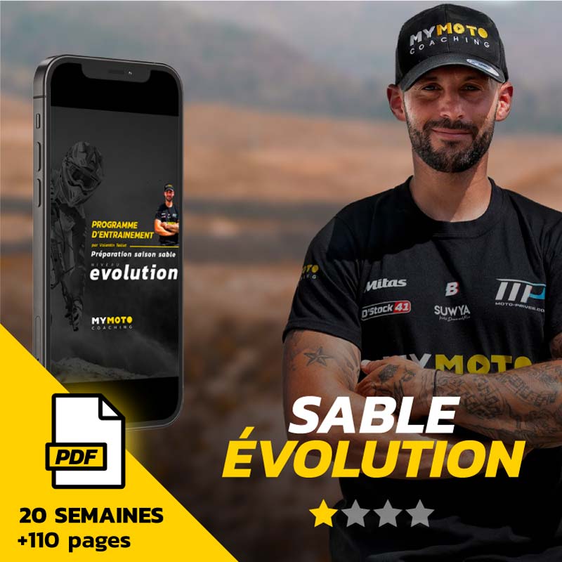 Programme préparation sable - Niveau évolution - My Moto Coaching